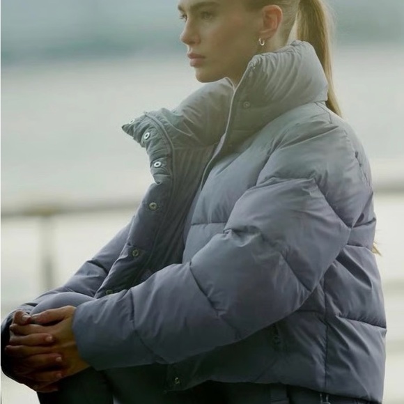 ALO Yoga | Jackets & Coats | Alo Yoga Womens Silver Puffer Jacket ...